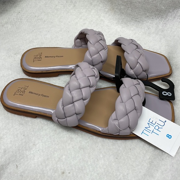 Time and Tru | Shoes | New Time And Tru Memory Foam Sandals Ladies Sz 8 ...